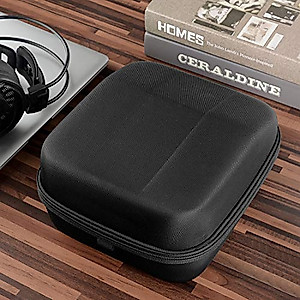 Geekria Shield Headphones Case Compatible with Audio-Technica ATH-AD900X, ATH-AG1X, ATH-AD500X, ATH-R70X Case, Replacement Hard Shell Travel Carrying Bag with Cable Storage (Black)