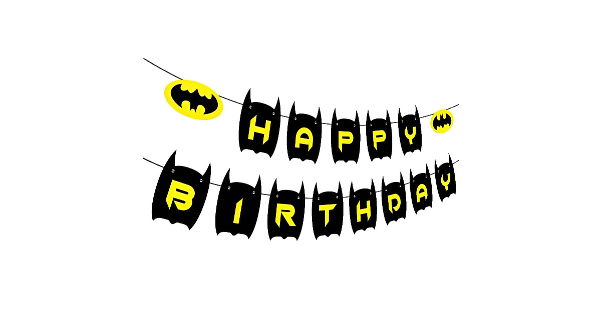 Batman Birthday Banner - Perfect Party Decoration