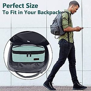Gloppie Little Lunch Bag Small Insulated Lunch Box for Men Women Lunchbox Mini Lunchbag Petty Lunch Pail Reusable Kids Lunch Bag Snack Container Portable Cooler Bags Green