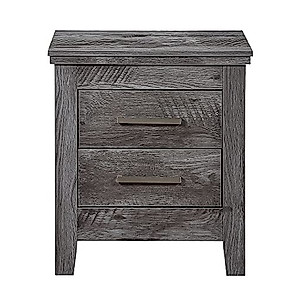 Acme Furniture Vidalia Nightstand, Rustic Gray Oak