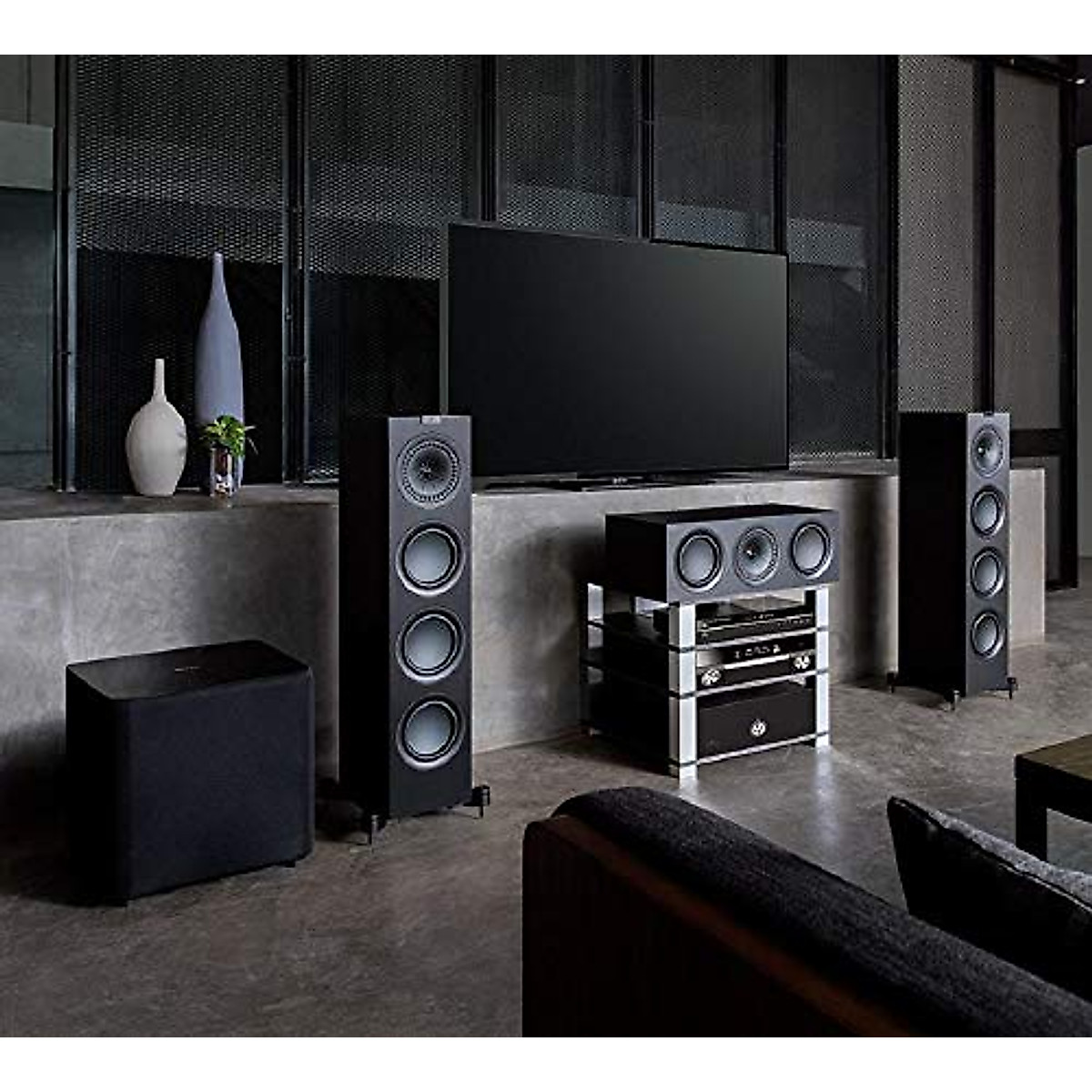 KEF Q650c Center Channel Speaker (Each, Black)
