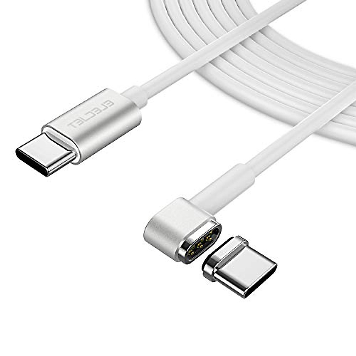 Elecjet Magnetic USB C to C Charging Cable for MacBook Pro Air, iPad Pro, 87W PD Fast Charger for Samsung Galaxy S23 S22 S21 S20 Ultra, Google Pixel 7 6 Pro, Moto G, Dell XPS, Type C Devices, 6.6ft