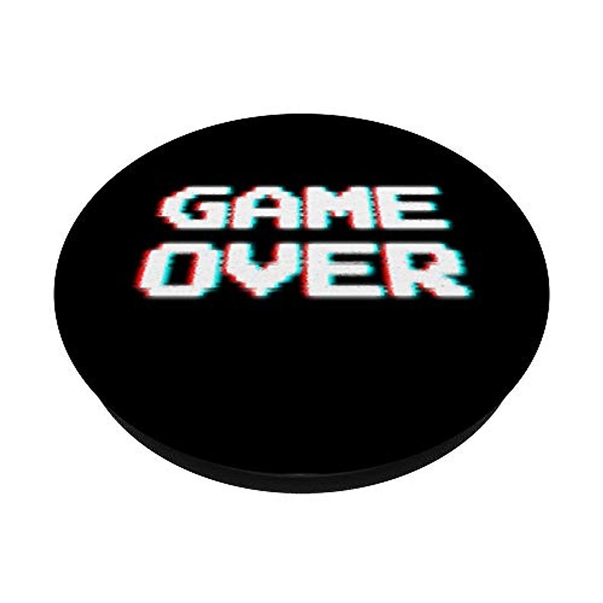 Game Over Glitch Art Retro Video Game Pop PopSockets Grip and Stand for Phones and Tablets