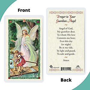 Prayer to Your Guardian Angel Holy Card (HC92E) -047- Laminated