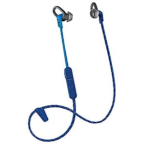 Plantronics BackBeat FIT 300 Sweatproof Sport Earbuds, Wireless Headphones, Dark Blue/Blue