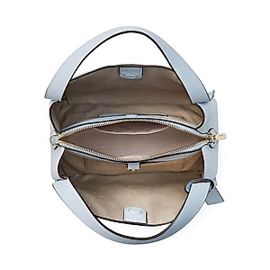 Kate Spade New York Knott Pebbled Leather Medium Crossbody Tote, Watercolor Blue