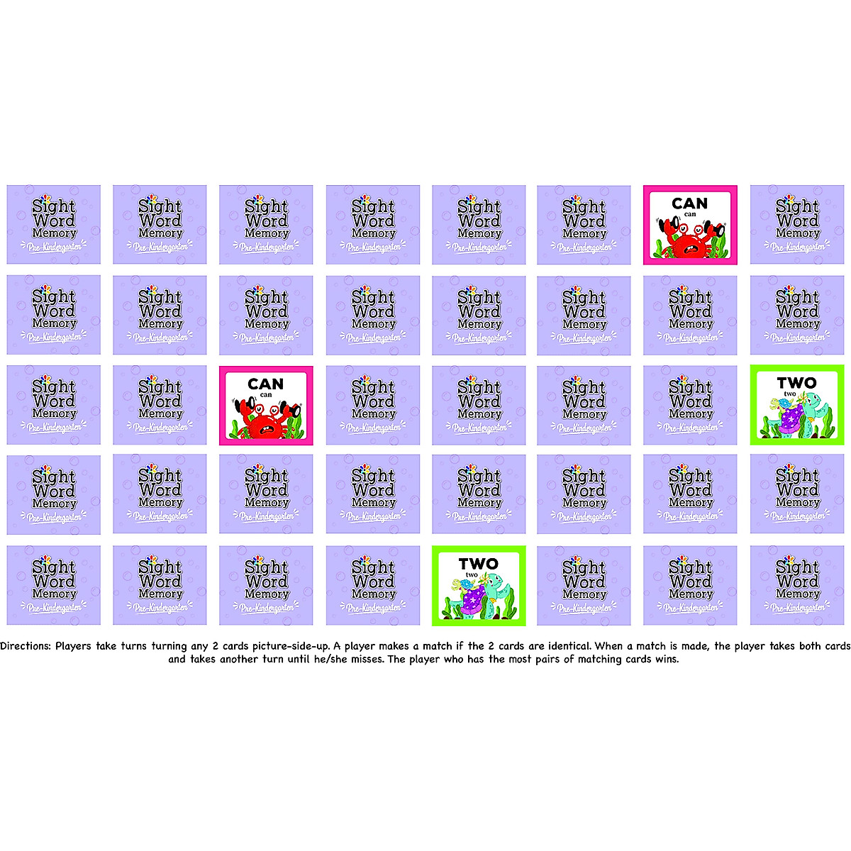 Urban Supply Sight Word Memory Game / Matching Game. Reading & Language Building for Grades Pre-Kindergarten Through Second Grade. Early Children's Educational Learn to Read (Pre-Kindergarten)
