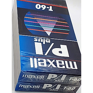 New Set of 2 Maxell P/I Plus t-60 VHS Tapes