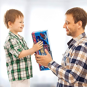 TAODUDU Toddler Toys Cars Kids Truck Transport Cars Boys Gift for Ages 3-8 Year Old,Transport Cars Carrier Set with 12 Die-cast Vehicles