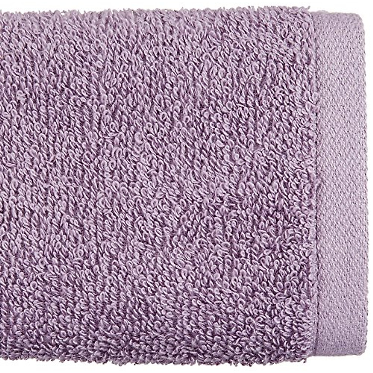 Amazon Basics Fast Drying, Extra Absorbent, Terry Cotton Washcloth, Pack of 24, Petal Pink, Lavender, White, 12" x 12"