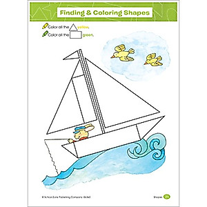 School Zone Big Math Workbook for Kindergarten & 1st Grade: Numbers, Addition, Subtraction, Shapes, Patterns, Graphs, Time, Money, and More (Big Workbook)