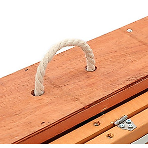 Magshion Foldable Chicken Coop No Assembly Required Wooden Bunny Rabbit Hutch Spacious Pet Hutch Playpen House Outdoor Small Animal Nesting Box 45.7 Inch (Natural)