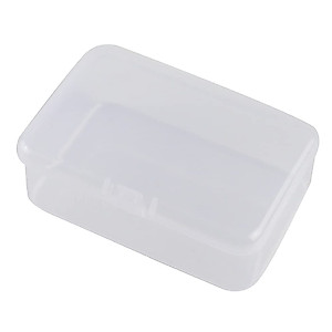 4 Pcs Clear Plastic Storage Containers Small Bead Organizer Boxes Portable Travel Pill Cases with Hinged Lid