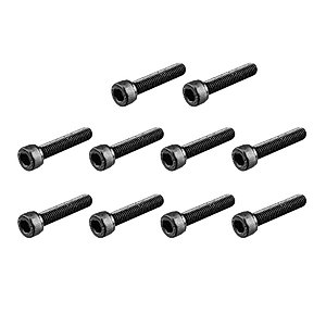 uxcell M5 x 25mm 12.9 Alloy Steel Hex Socket Head Cap Screws Bolt Black 30pcs