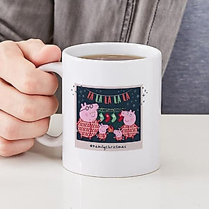 CafePress Peppa Pig Family Christmas Ceramic Coffee Mug, Tea Cup 11 oz