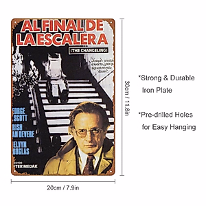 The Changeling Professional Tin Poster- Ideal Wall Decor for Bars, Cafes, Offices, Restaurants, Homes, Gardens, Shops, Clubs - 12 X 8 Inches