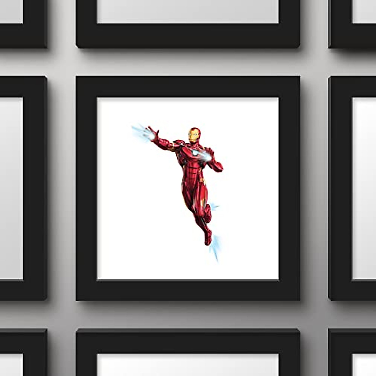 Trends International Gallery Pops Marvel Comics Avengers - Iron Man Wall Art Wall Poster, 12" x 12", Black Framed Version