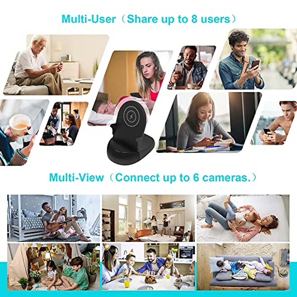 Wlofoisz Hidden Camera Spy Camera WiFi Wireless Phone Charger, Nanny Spy Cam Motion Activated,HD1080P/4K (Rotate Lens) with 250°Viewing Angle, camaras espias ocultas for Home Office Security(2.4/5G)