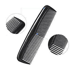 Etercycle 24 Pieces Pocket Hair Combs, 5 inch Unbreakable Black Comb Great for Travel Used on All Hair Types - Men's Hair, Women's Hair, Beard, Mustache and Sideburns