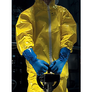 SHOWA Size 10 Blue ATLAS Cotton Lined 1.3 mm Cotton And PVC Chemical Resistant Gloves, X-Large