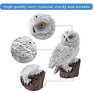 Solar Post Cap Lights Outdoor, Solar Powered Waterproof Garden Light Outdoor Lawn Lamp for Home Garden Lighting LED Landscape Light Garden Lawn Light Resin Light White 17.7 x5.9 solar garden light