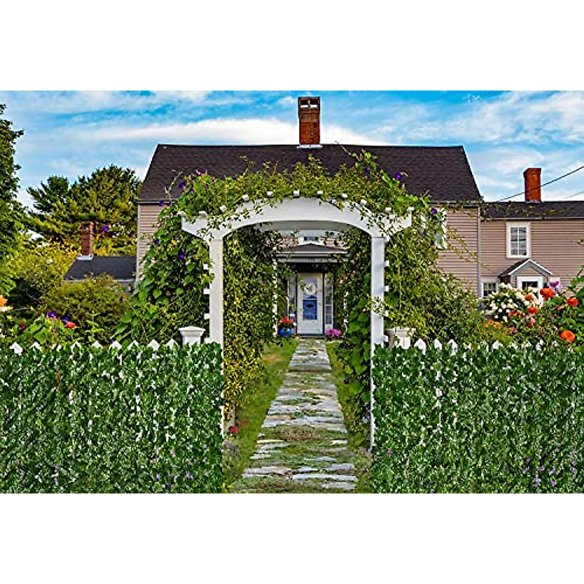 DearHouse Artificial Ivy Privacy Fence Wall Screen, 98.4x59in Artificial Hedges Fence and Faux Ivy Vine Leaf Decoration for Outdoor Garden Decor