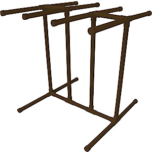 Poolside Storage Organizer for Drying Wet Towels, Floats, Noodles, Paddles, 37.5" W x 37.5" L x 41" H, (Brown)