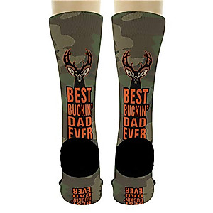 ThisWear Dad Birthday Gifts Best Dad Socks Dad Novelty Socks Fathers Day Present 1-Pair Novelty Crew Socks