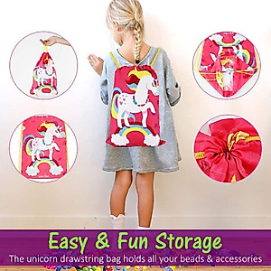 Happytime Snap Pop Beads Girls Toy DIY Jewelry Marking Kit Fashion Fun for Necklace Ring Bracelet Art Kids Crafts Birthday Fun Gifts Toys for 3, 4, 5, 6, 7,8 Year Old Kids Girls