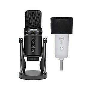 Samson G-Track Pro Professional USB Condenser Microphone Bundle with Pop Filter (Large) for Recording, Podcasting and Streaming Microphones (2 Items)