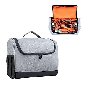Boczif Bartender Bag for Bar Kit, Portable Travel Bag for Wine and Bar Tools Set, Bartender Carrying Bag Perfect for Home Indoor Outdoor Patio Party(Bag Only)