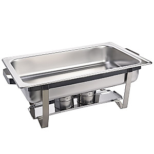 9TRADING 2 Pack of 9 Quart Rectangular Chafing Dish Stainless Steel Full Size New