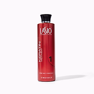 Lasio Keratin One Day Formula with Amber Extract - 15.87 Fl. Oz. - Universal Keratin Treatment for Frizz Elimination and Curl Reduction - Lightweight Conditioner for Stronger, Healthier Hair