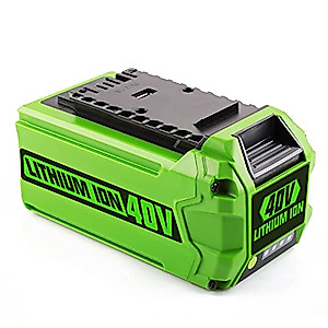 Powilling 40V 6.0Ah Replacement Lithium Battery for GreenWorks 29472 29462 Battery GreenWorks 40V G-MAX Power Tools 29252 20202 22262 25312 25322 20642 22272 27062 21242 (Not for Gen 1)