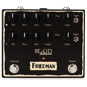 Friedman Amplification BE-OD Deluxe Dual Overdrive Guitar Effects Pedal