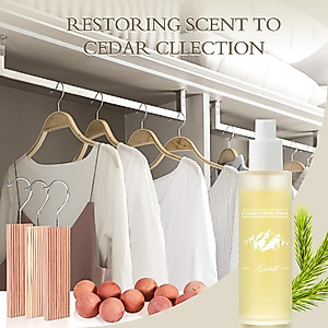 Gribell Cedar Power Spray, 3 oz Cedar Spray with Lavender Essence Scent for Wood Protection, Protects Closets, Restores Scent to Cedar Wood Accessories