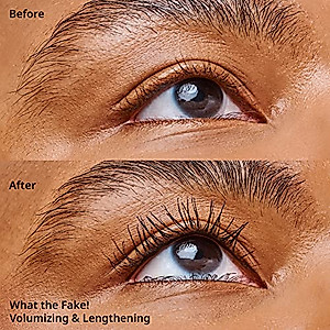 essence | What the Fake! Volumizing & Lengthening Fiber Mascara | Paraben Free | Cruelty Free (Pack of 1)