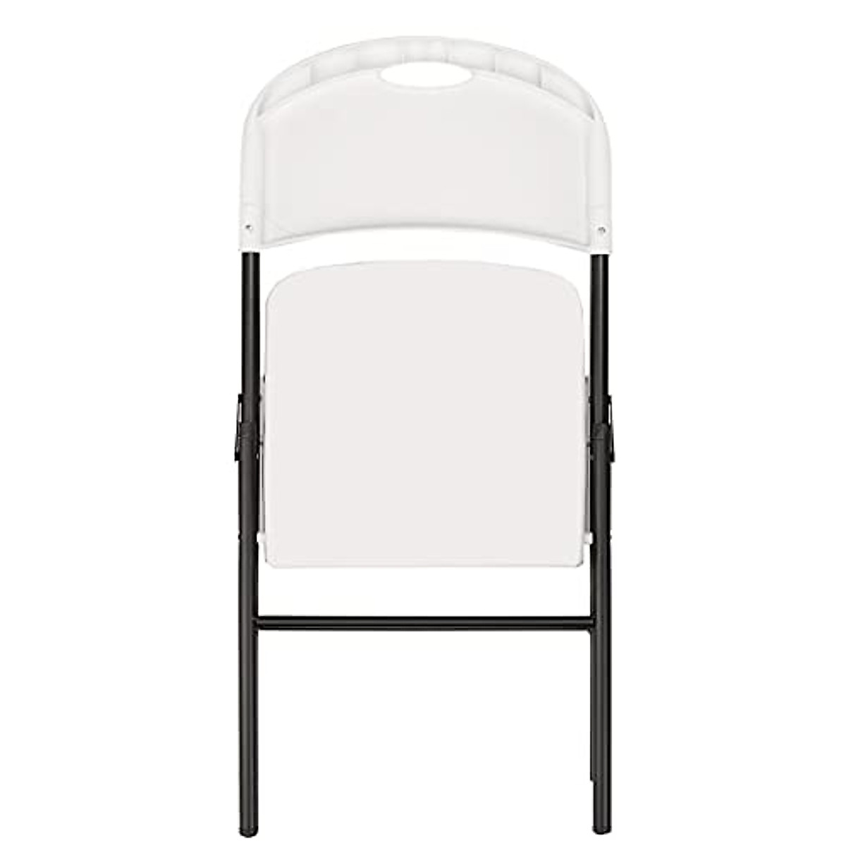 Amazon Basics Folding Plastic Chair with 350-Pound Capacity - 6-Pack, White