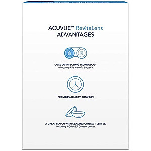 ACUVUE RevitaLens Multi-Purpose Disinfecting Solution 10 oz (Pack of 2)