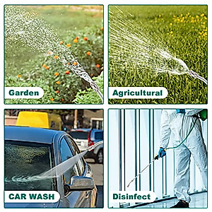 2 Pack 29'' Sprayer Wand Match 3/8'' Hose, Adjustable Nozzle Stainless Steel Replacement Sprayer Wand Built-in Shut off Valve with Hose Quick Connector for Garden, Car Wash, Weed, Lawn etc