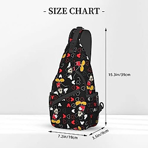 mouse Sling Bag Crossbody Backpack Shoulder Bag,Lightweight One Sling Bags Backpacks For Men Women Chest Crossbody