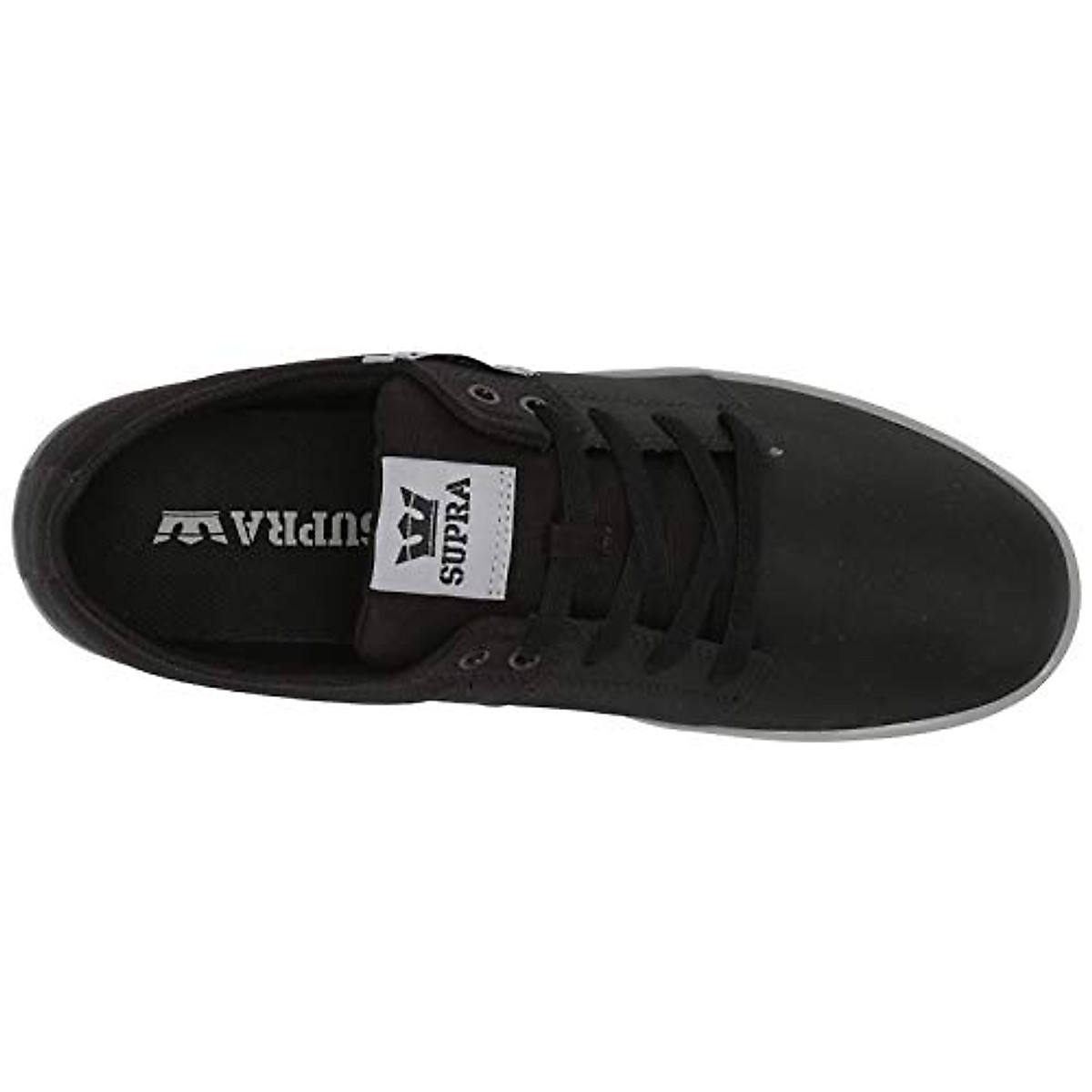 Supra Men's Low-top, Black Black Tuf Lt Grey 057, 8.5