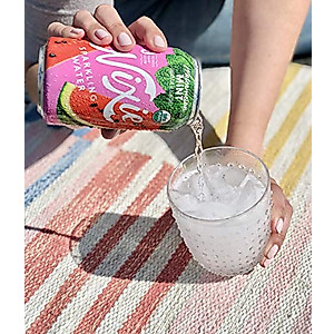 Nixie Sparkling Water, Watermelon Mint | 12 fl oz cans, 24 pack | Organic, Non-GMO, 0 Calories, 0 Sugar, 0 Sodium