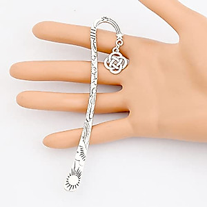 bobauna Scottish Thistle Bookmark Sassenach Themed Jewelry Scotland Gift for Outlander Fans (Knot Bookmark)