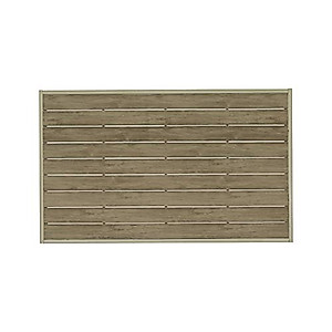 East West Furniture JUOS5-03A 5 Piece Patio Furniture Sets Wicker Outdoor Set Includes a Rectangle Dining Table with Glass Top and 4 Balcony Armchair with Cushion, 36x60 Inch, Natural Linen