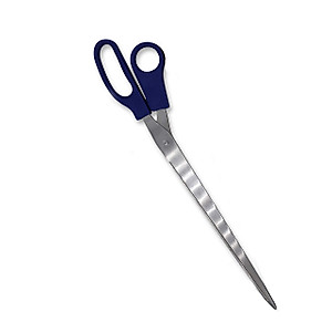 Grand Opening Kit-Ribbon, 10 inch Metallic Blue Bows, & Blue Handle Scissors-Easy Ribbon Cutting Ceremonial Supplies Pack (Blue Kit)