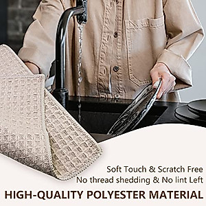 VMVN Kitchen Towels Dish Towels,Dish Cloths for Washing Dishes,Kitchen Towels and Dishcloths Sets,Ultra Soft Absorbent Cleaning Rags 12”x12”,Tea Towels and Bar Towels