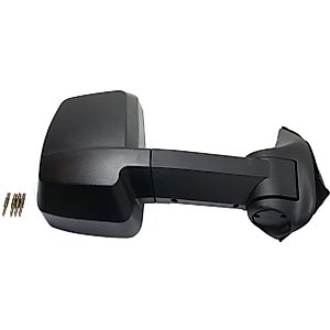 Kool Vue Mirror Set Compatible with 2003-2014 Ford E-150, 2003-2005 E-150 Club Wagon, 1992-2002 E-150 Econoline, Towing, Manual Adjust, Manual Fold, Single Arm, Fits 4-Bolt Mirror Only