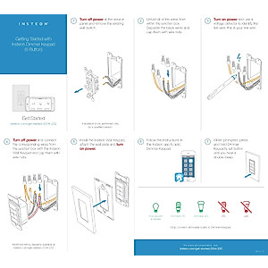Insteon Smart Dimmer 6-Button Keypad, KeypadLinc in-Wall Controller, 2334-232 (White) - Insteon Hub Required for Voice Control with Alexa & Google Assistant