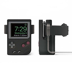 Pending Retro Old Style Charger Holder Compatible with Apple Watch (Black)